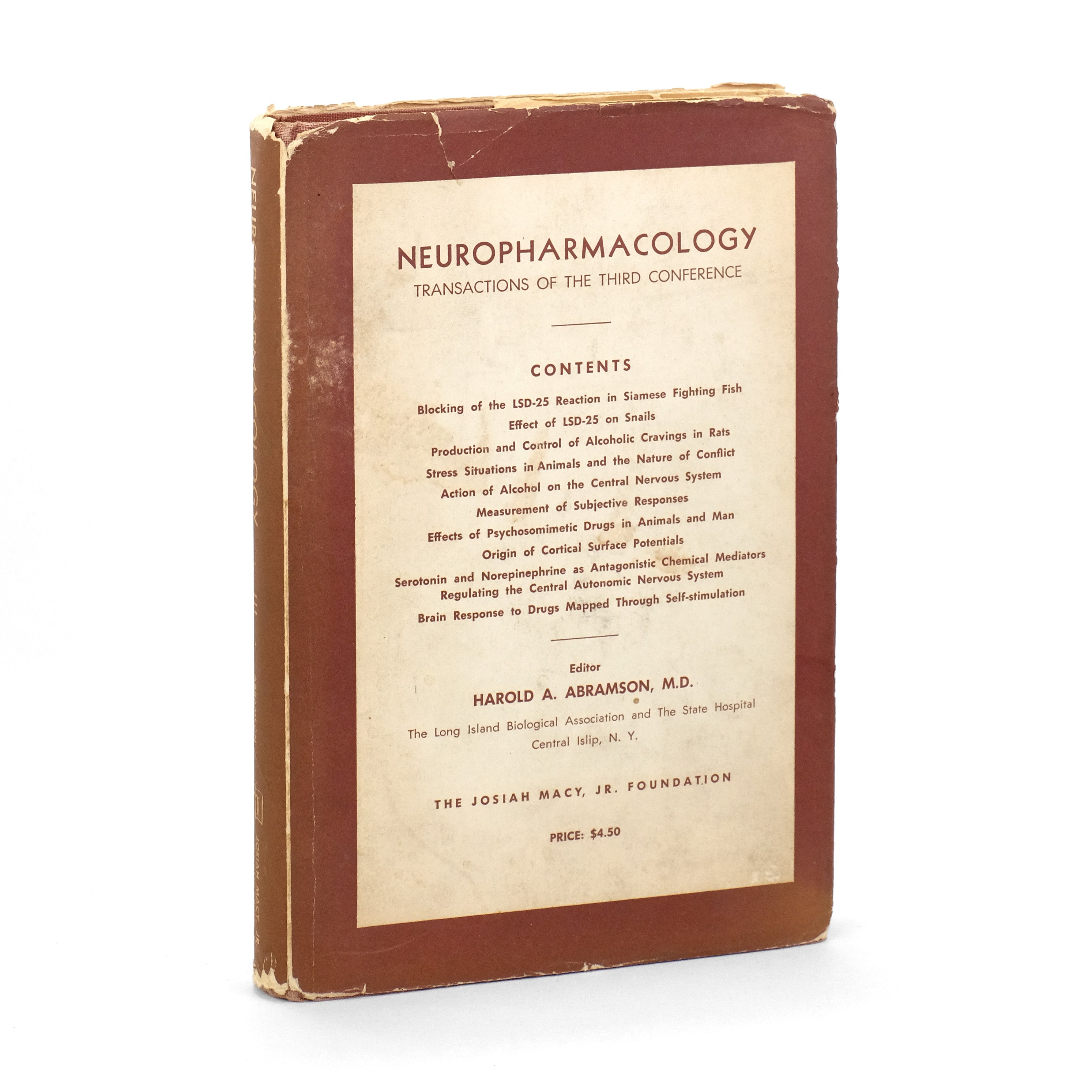 Neuropharmacology: Transactions of the Third Conference / Harold A ...